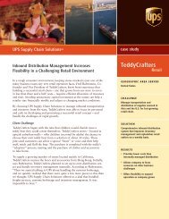 Shipper's Letter of Instruction (SLI) - UPS Supply Chain Solutions