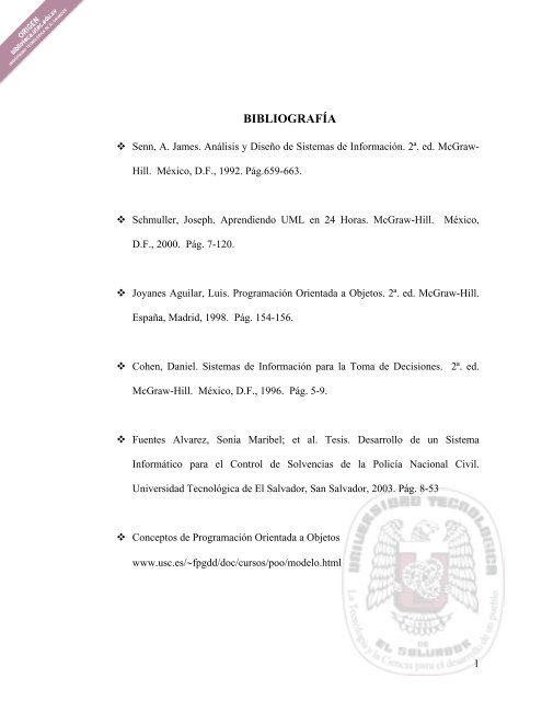 Anexos. - Biblioteca UTEC - Universidad Tecnológica de El Salvador