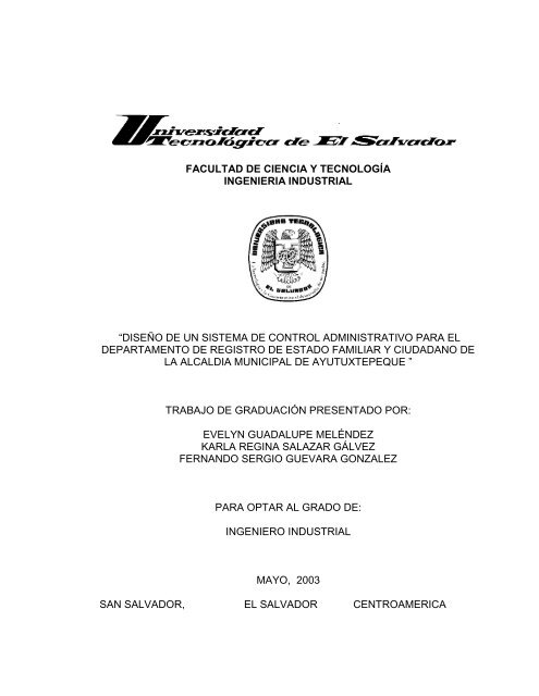 facultad de ciencia y tecnología ingenieria ... - Biblioteca UTEC