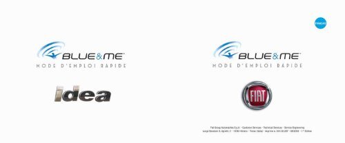 Guide rapide Blue&Me TM Idea - Fiat