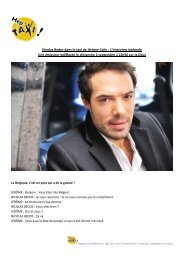 François Damiens dans le taxi de Jérôme Colin : L'interview ... - Rtbf