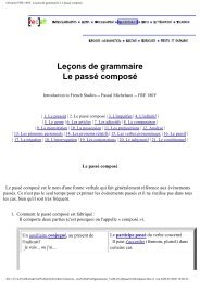 Passé composé (indicatif) : verbes du 1er groupe