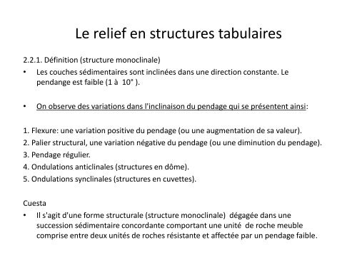 La formation et