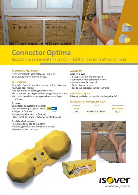 Connector Optima - Isover