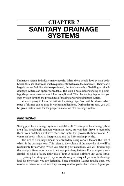 Chapter 7 sanitary drainage systems - McGraw-Hill Professional
