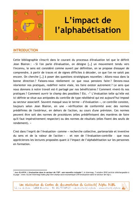 techniques d'apprentissage aux cours d'alphabétisation