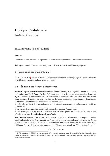 Le Cours En Pdf