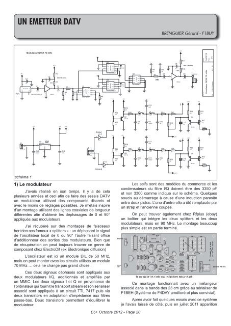 UN EMETTEUR DATV - F1BUY