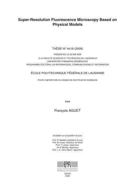 Super Resolution Fluorescence Microscopy Based On Physical