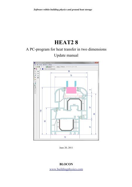 Update manual HEAT2 8 (PDF) - Buildingphysics.com