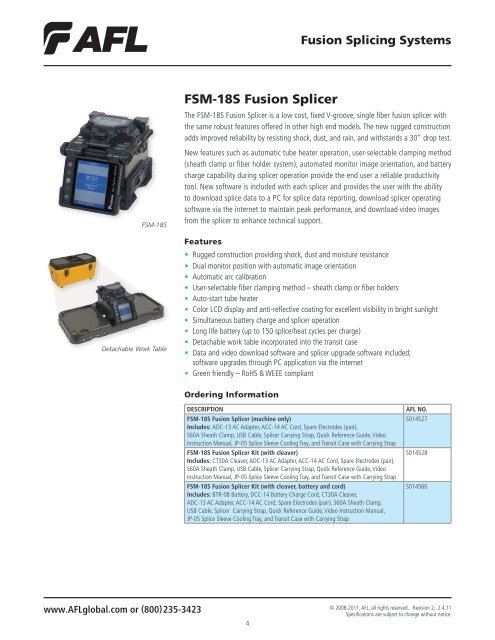 FSM-18S Fusion Splicer