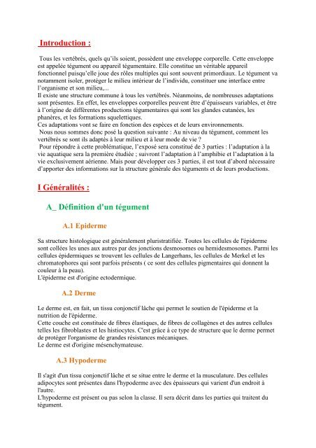 Teguments et phanere..