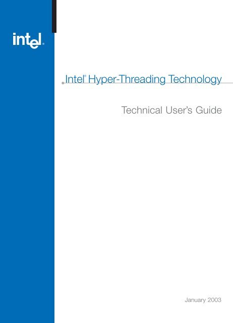 Intel® Hyper-Threading Technology Technical User's Guide
