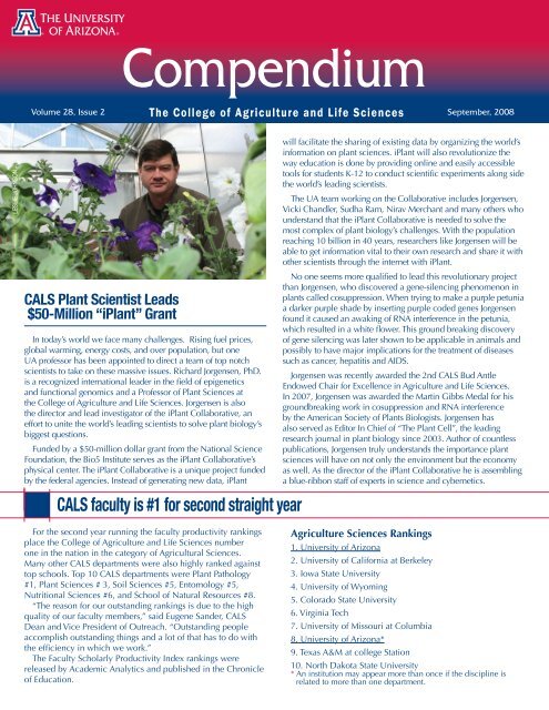 Compendium - CALS Networking Lab - University of Arizona