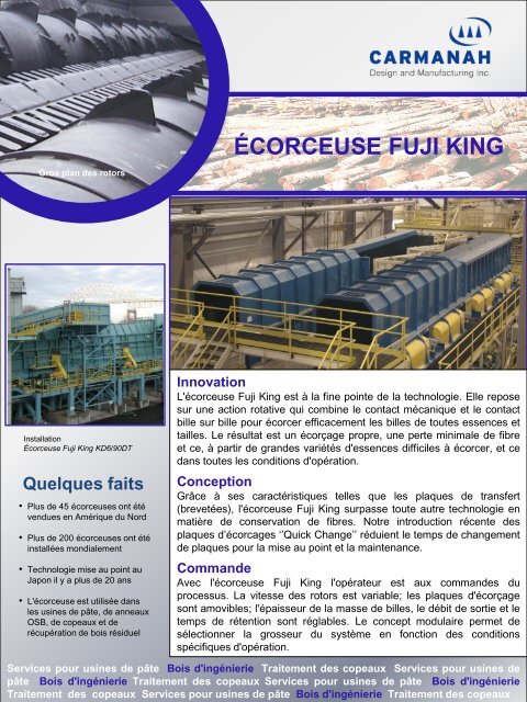 ÉCORCEUSE FUJI KING - Carmanah Design and Manufacturing Inc.