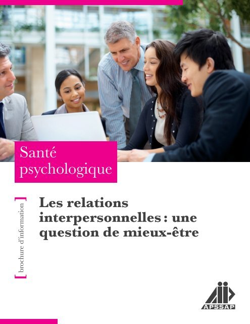 Les relations interpersonnelles - APSSAP
