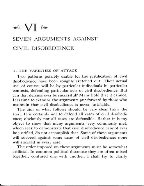 Chapter 6. Seven Arguments Against Civil Disobedience - Carl Cohen