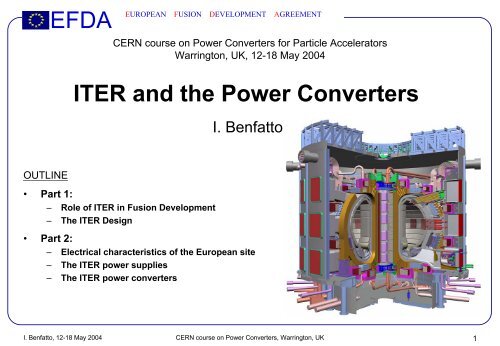 ITER and the Power Converters - CERN Accelerator School