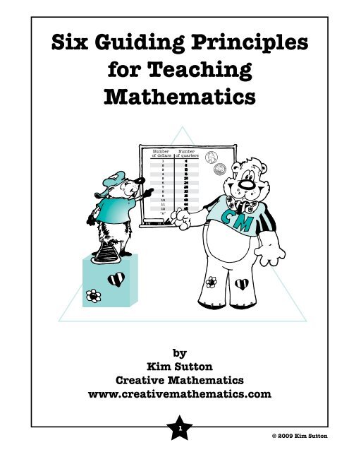Six Guiding Principles for Teaching Mathematics - by Kim Sutton