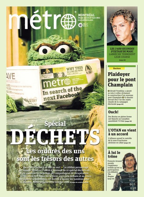 JOURNAL METRO week end- MONTREAL 25-27 MARS 2011