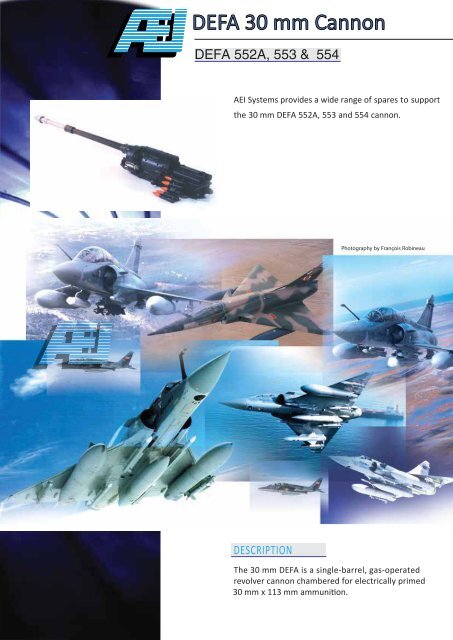 DEFA 30 mm Cannon - AEI Systems Ltd
