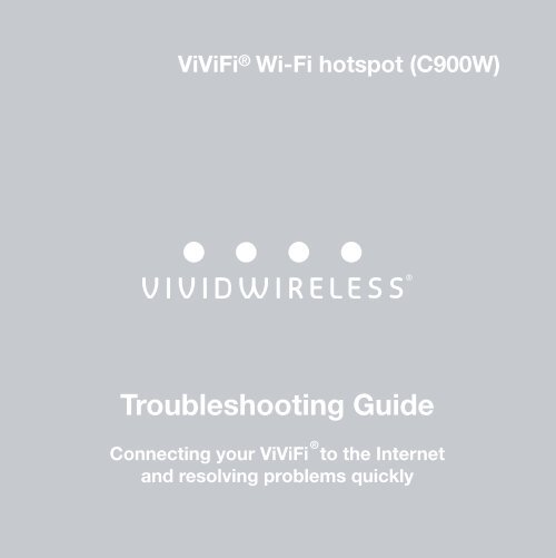 Troubleshooting Guide - Vividwireless