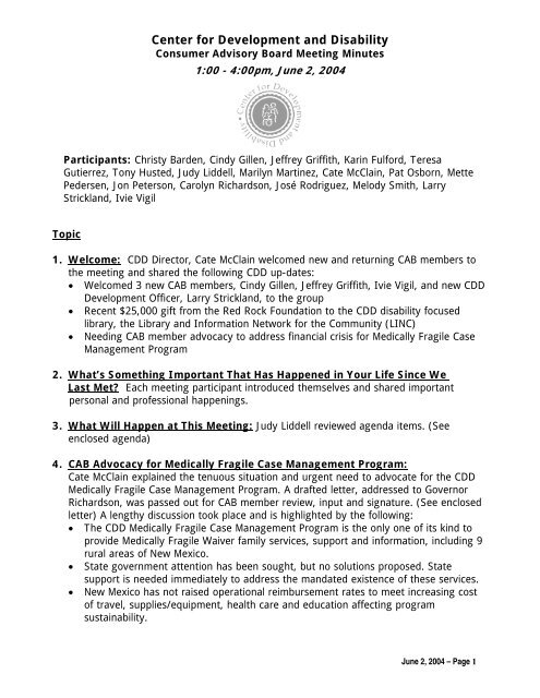 PDF - Center for Development and Disability