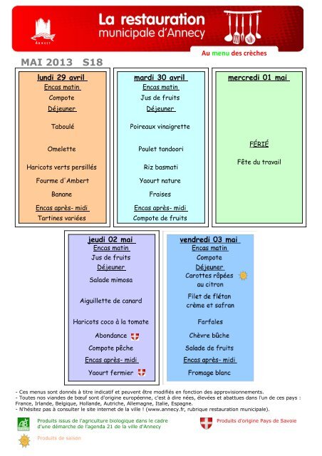Menu crèche-mai 2013 - Annecy