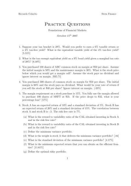 Practice Questions