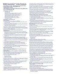 BD Vacutainer® Plus Plastic Citrate Tube Draw Volume