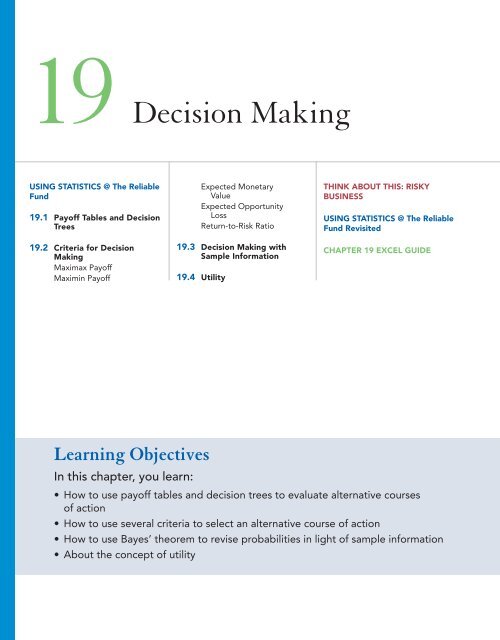 19 1 Payoff Tables And Decision Trees 19-1-payoff-tables-and-decision-trees