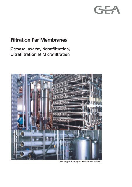 Filtration Par Membranes - GEA Filtration