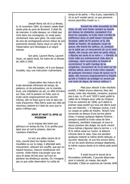 Joseph Remy est né à La Bresse, le 16 novembre 1804 ... - Accueil