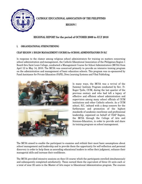 Catholic Educational Association of the Philippines Region