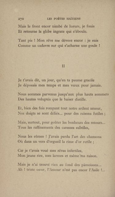 270 LES POÈTES HAÏTIENS