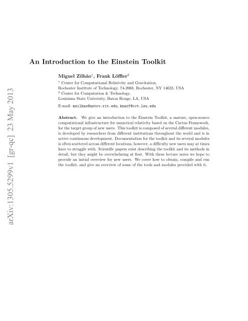 An introduction to the Einstein Toolkit