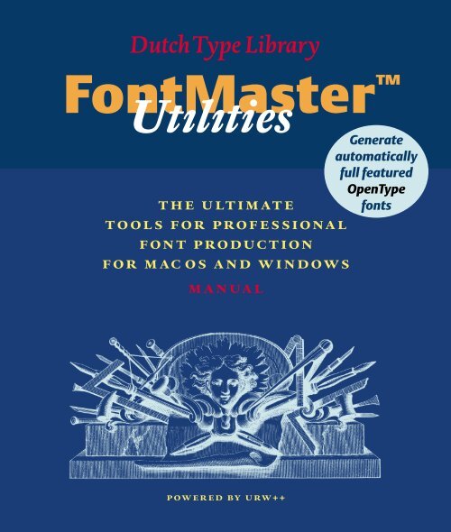 DTL FontMaster Manual1.1 PDF
