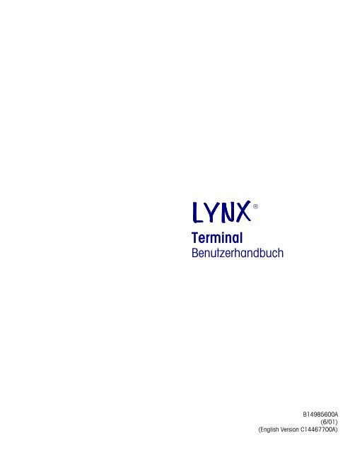 LYNX-Terminal - Mettler Toledo