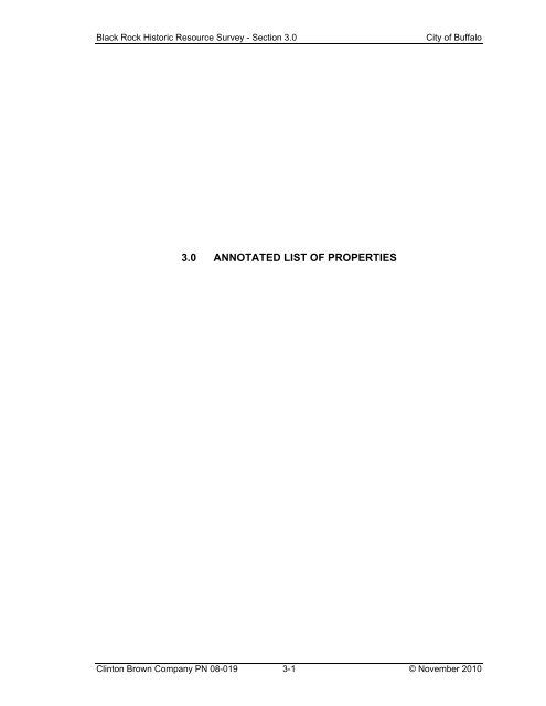 Annotated List of Properties - Buffalo Architecture and History