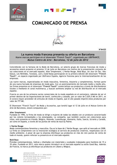Comunicado De Prensa