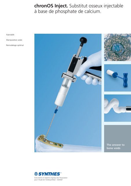 chronOS Inject. Substitut osseux injectable à base de ... - Synthes
