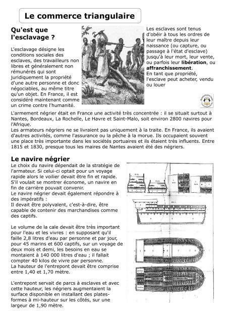 Le commerce triangulaire - Blog