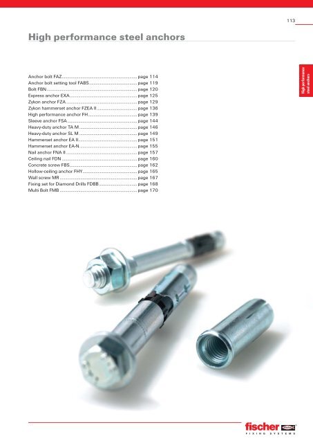 View Fischer Steel Anchors Brochure - AlMahroos.com