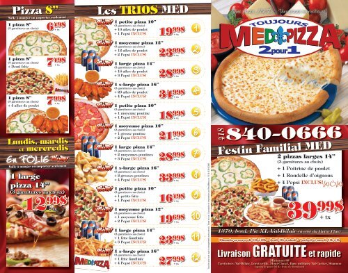 Consulter le menu en format PDF - Restaurant MED PIZZA Toujours ...
