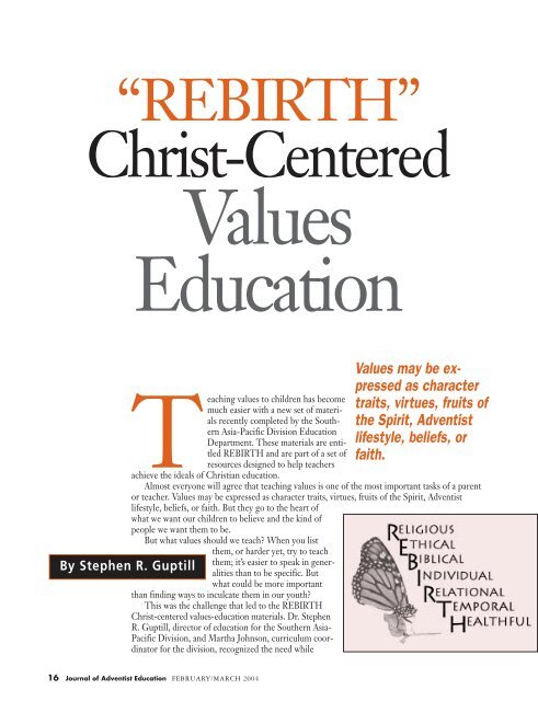 REBIRTH: Christ-Centered Values Education - Circle