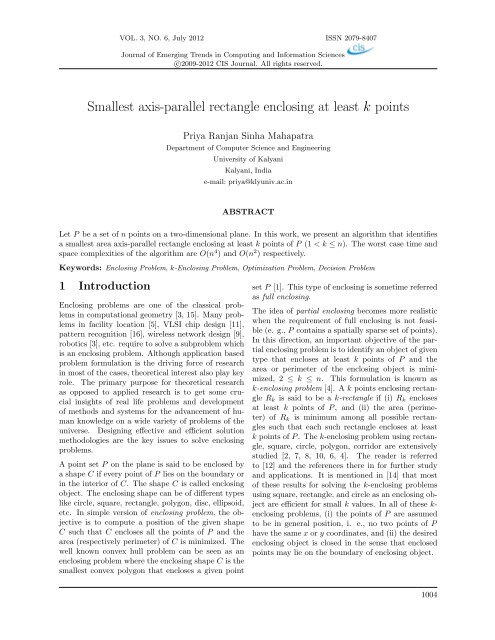 Smallest axis-parallel rectangle enclosing at least k points