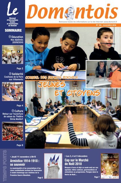 Vous êtes Domontois. Vous avez entre 11 et 15 ans. Venez au. Service ...