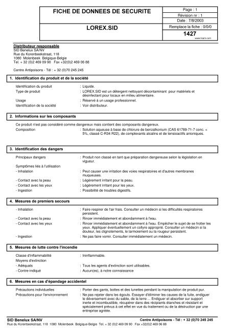 OMNIS 7 - SID Benelux