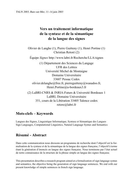 Texte Informatique Simple