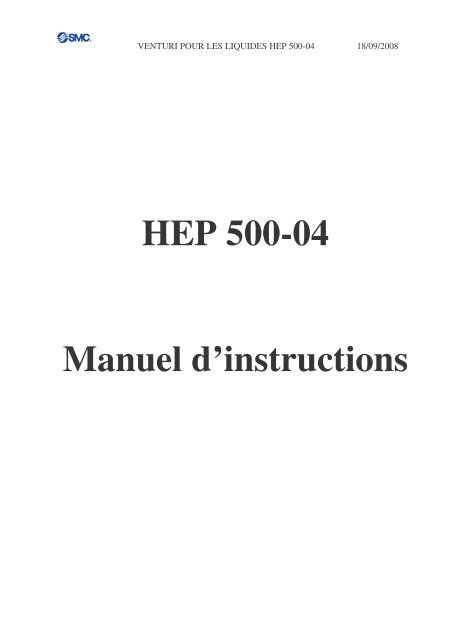 CARACTERISTIQUES HEP 500 - SMC